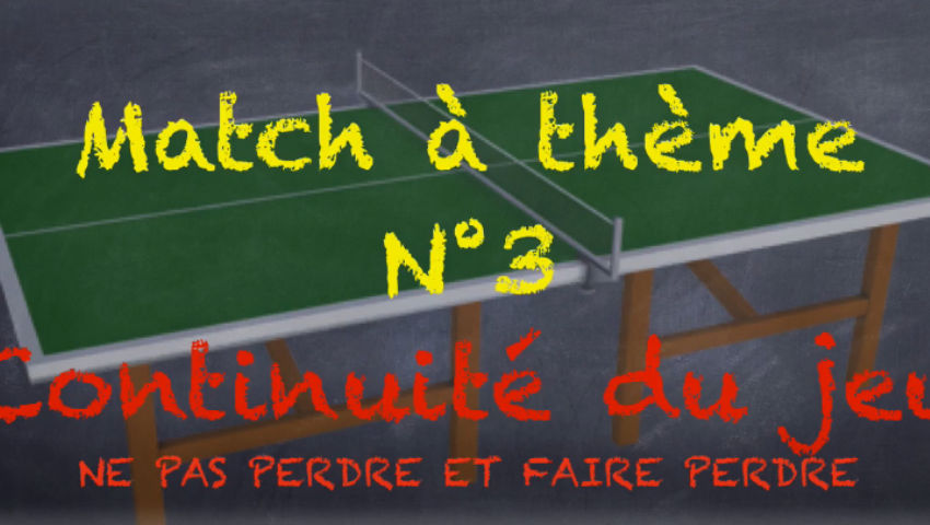Tt Match À Thème 3-1 - Éducation Physique & Sportive